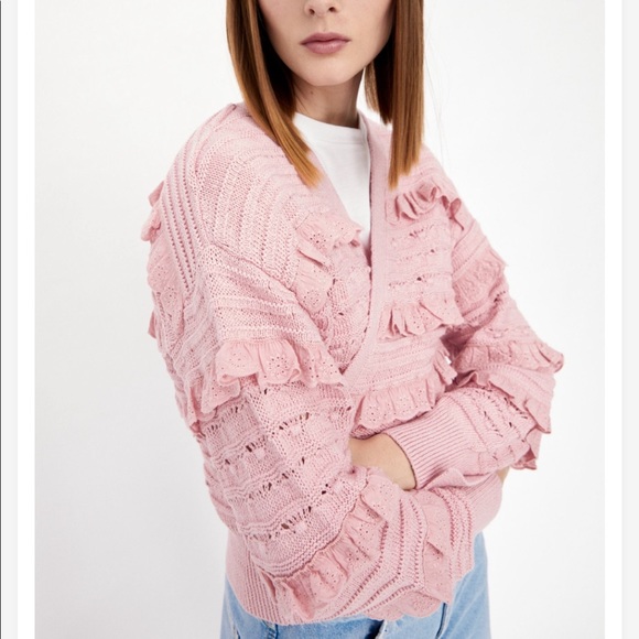 Zara | Sweaters | Textured Weave Knit Cardigan | Poshmark